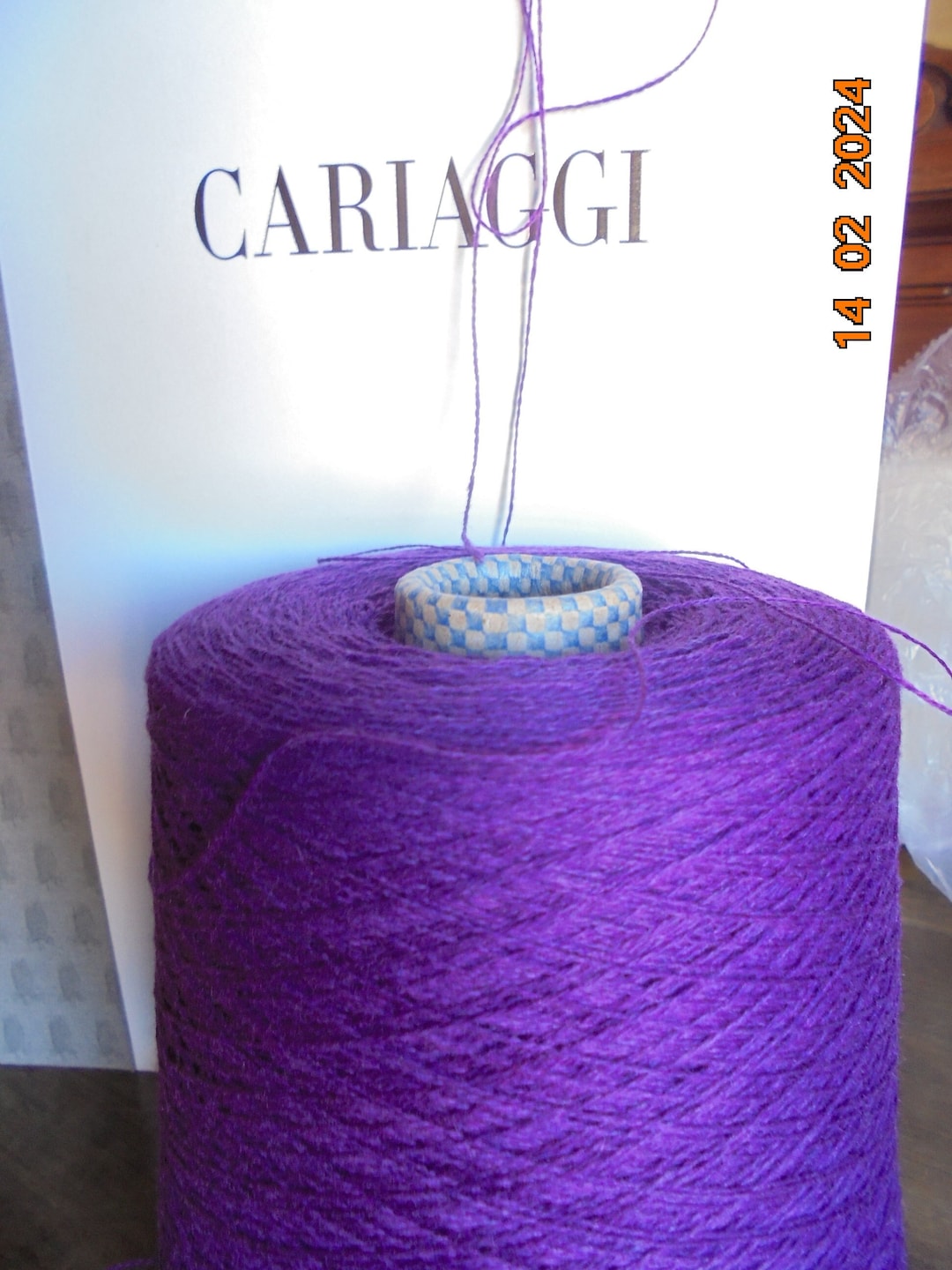 Cariaggi 100% Cashmere Yarn. Size 2/28. Color Mineral Violet N 22900 ...