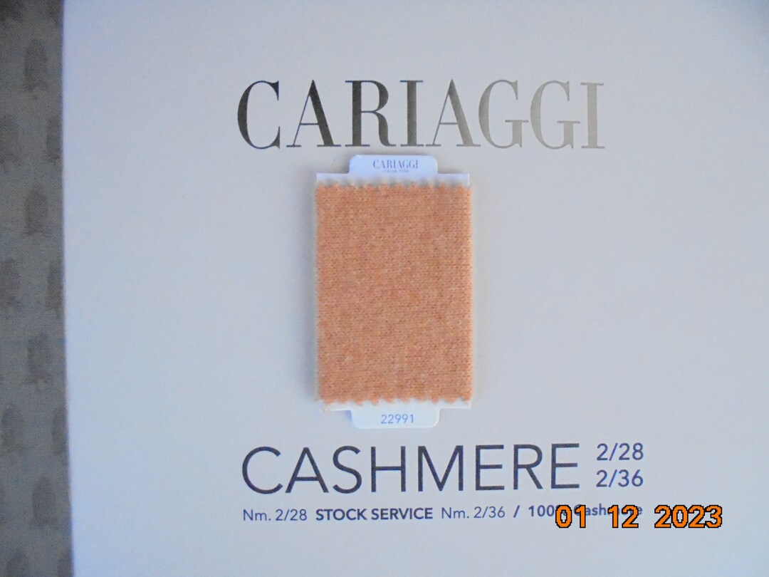 Cariaggi 100% Cashmere Yarn. Size 2/28. Color Apricot N 22991 - Etsy