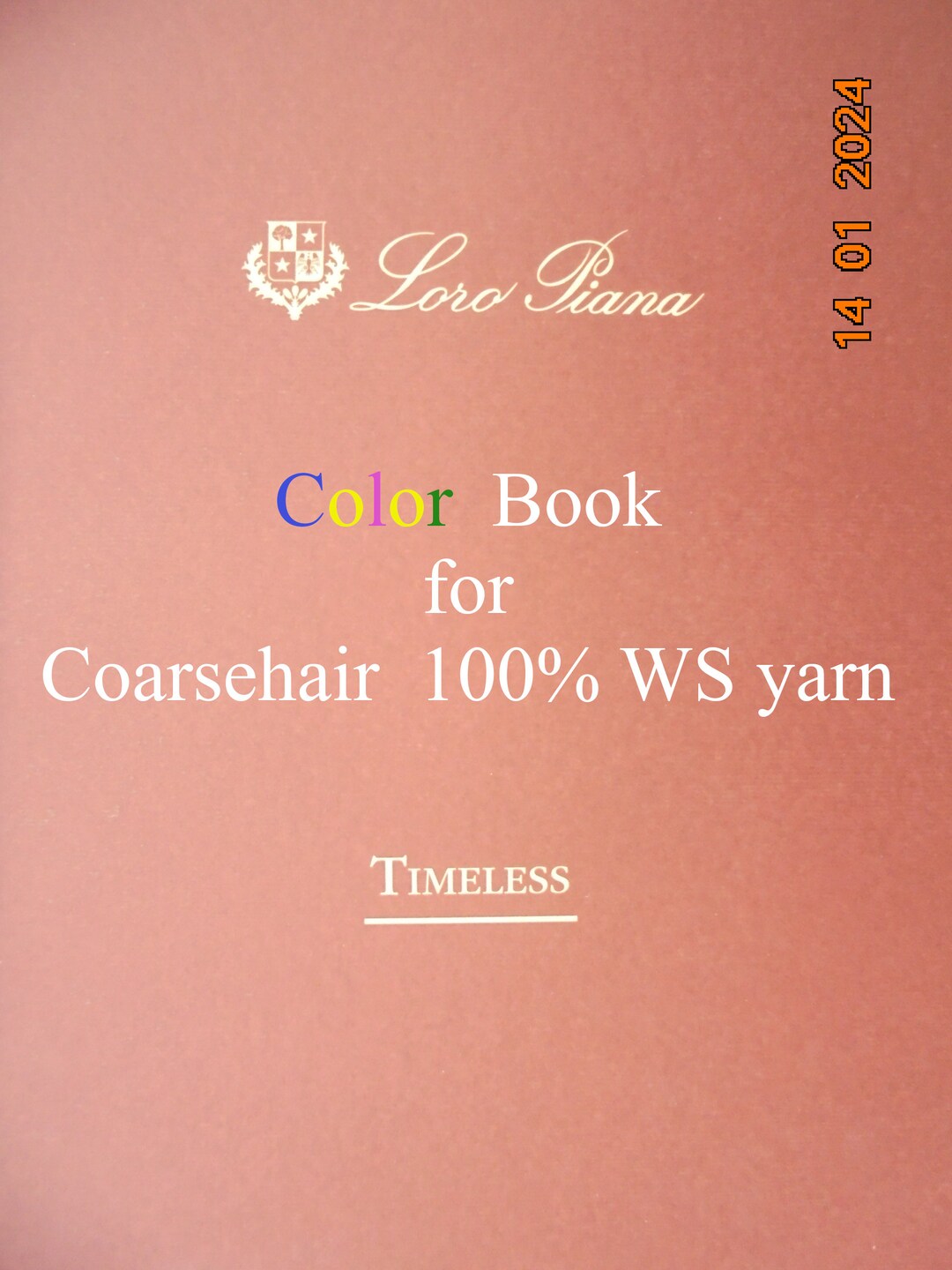 Loro Piana Official Color Book for Coarsehair Yarn Family. 58 Colors ...