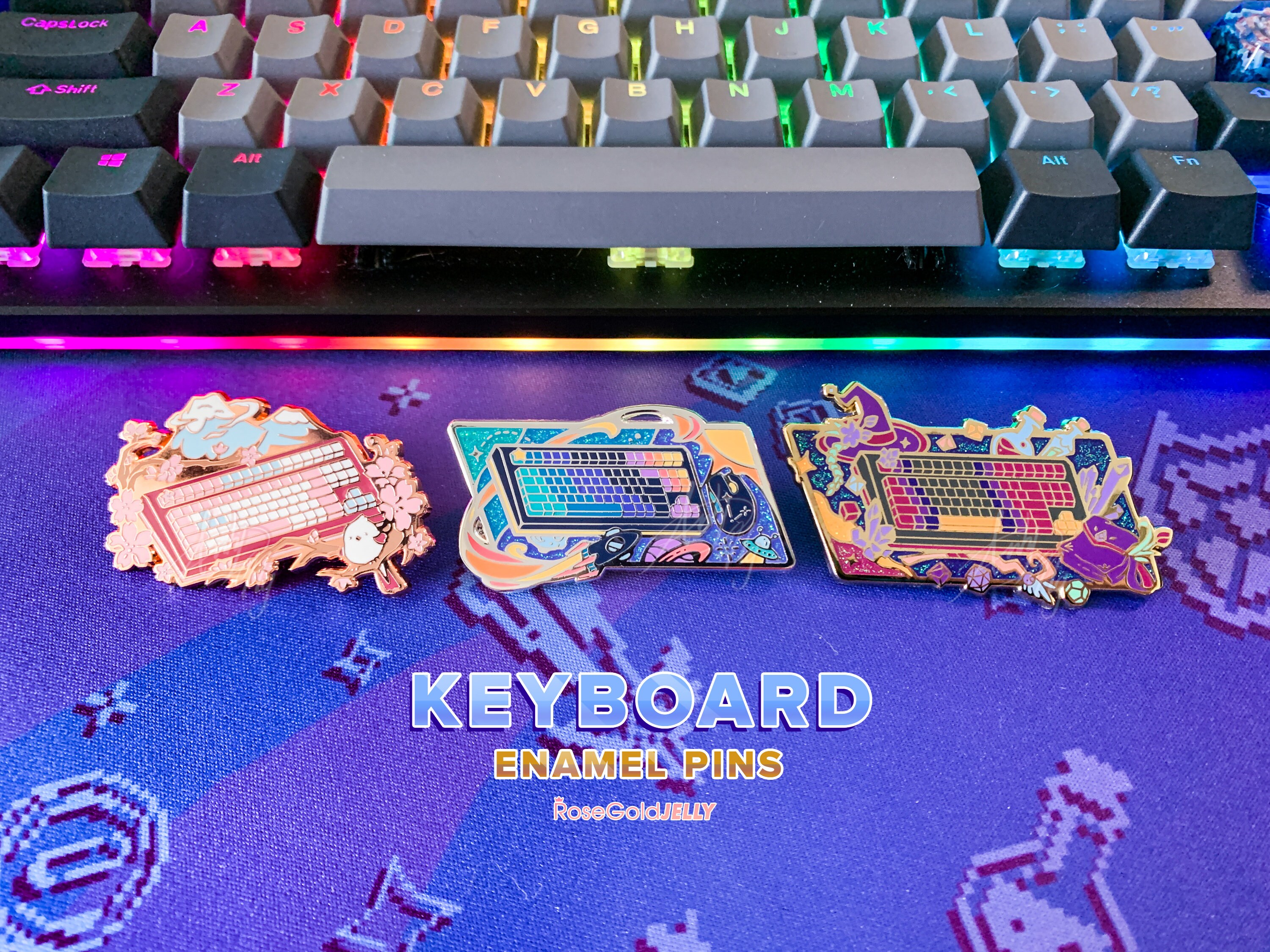 Keyboard Enamel Pins (2 X 1 Inches) - Etsy