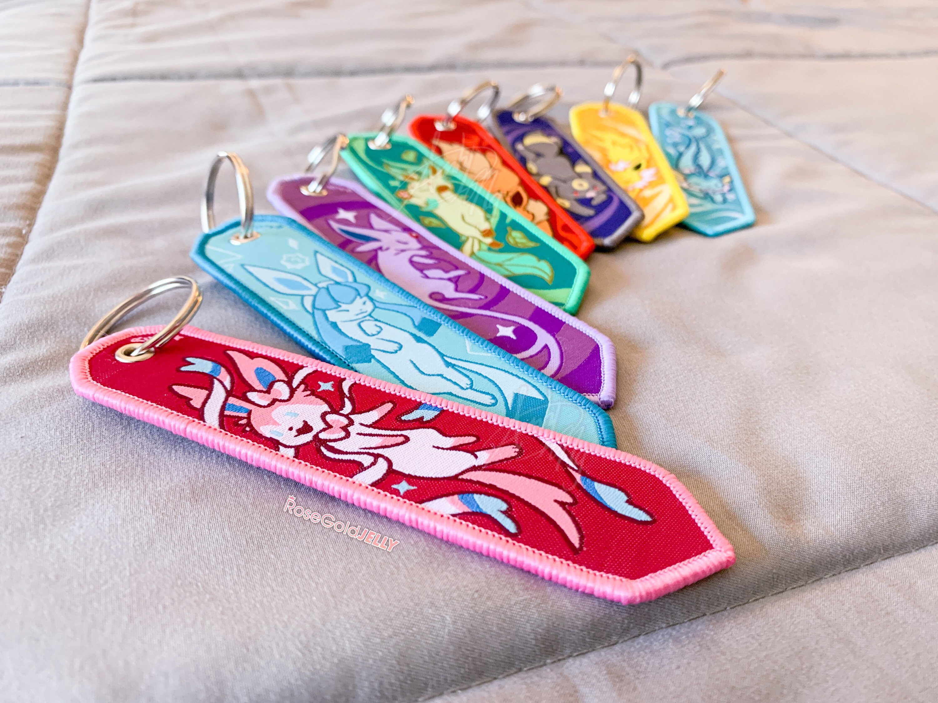 Eeveelution Woven Jet Tag Keychain 1.25 X 5 Inch - Etsy