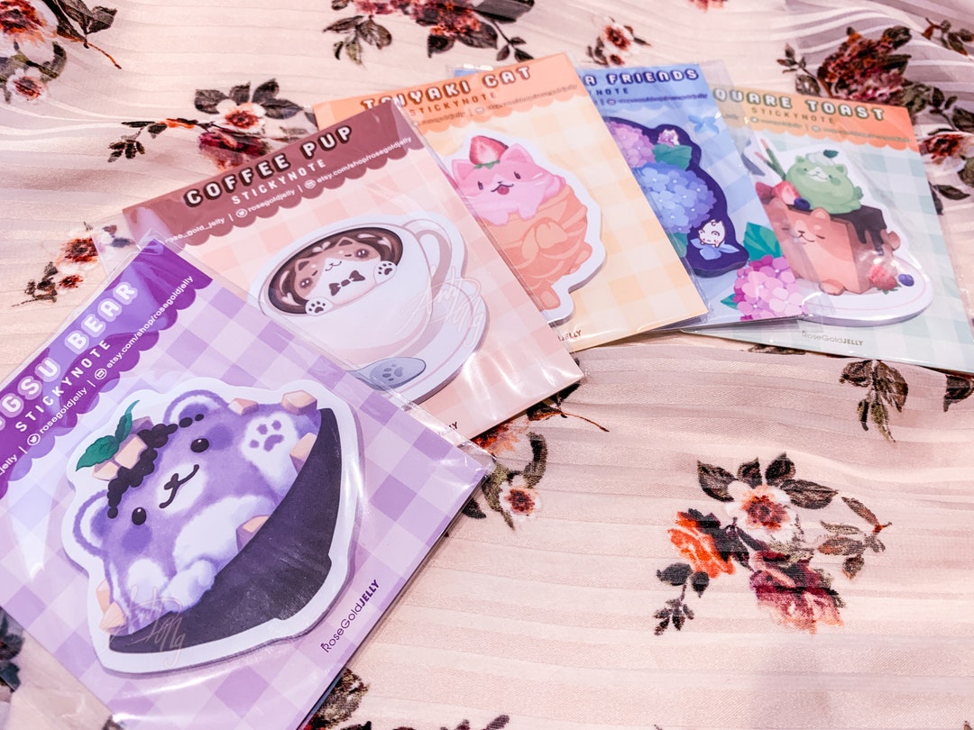 Food and Flower Themed Stickynotes (single) - Etsy