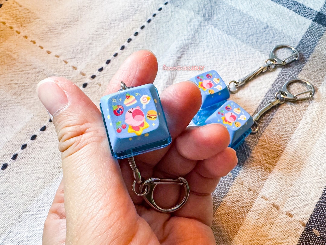 Pink Poyo Snack Time Light up Clicky Keycap Keychain (blue Clicky ...