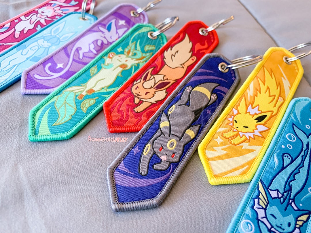 Eeveelution Woven Jet Tag Keychain 1.25 X 5 Inch - Etsy