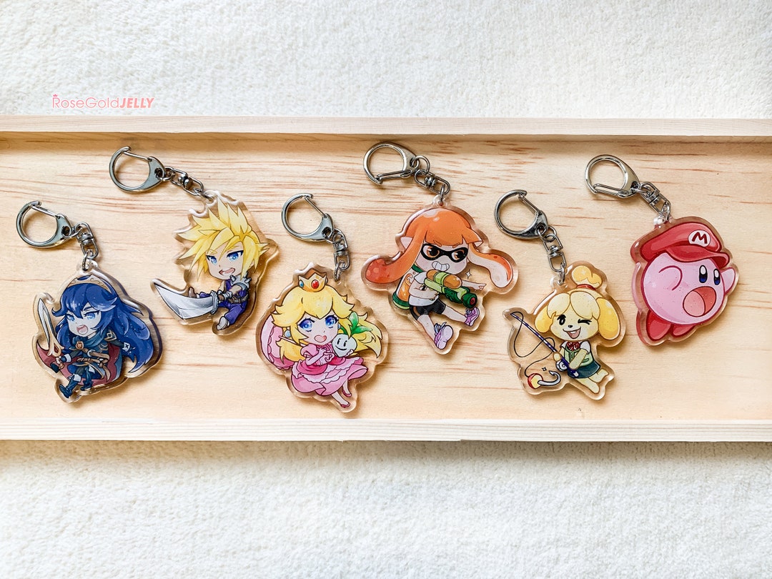 Smash Charms Peach, Lucina, Cloud, Inkling, Isabelle, Kirby - Etsy