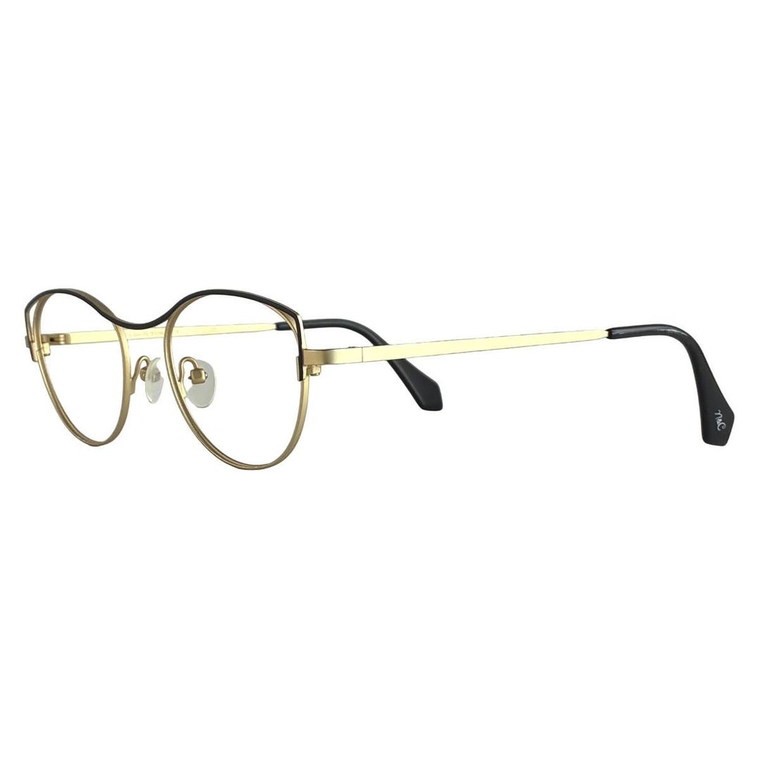 Nat Coco NC1380 Blk/gold & Blk/pewter 47-20-140 Round Metal Eyeglasses ...