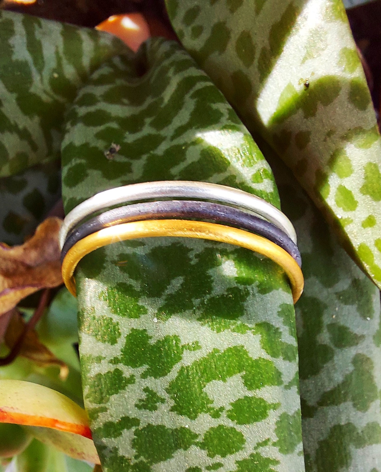 Three Stacking Rings Gold Stacking Rings Silver Stacking - Etsy