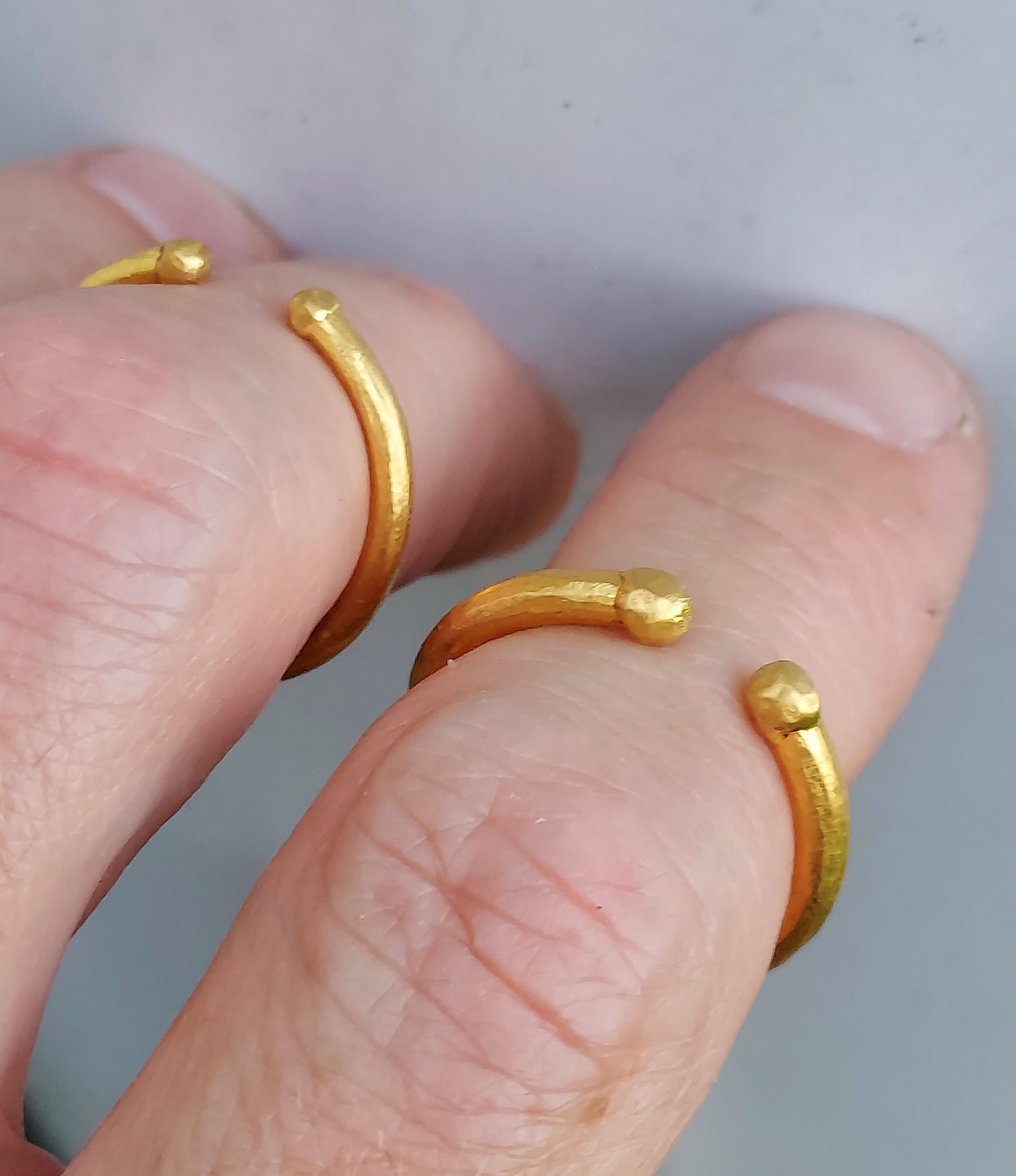 24k Gold Band 24k Adjustable Ring 24K Ring Recycled Gold | Etsy