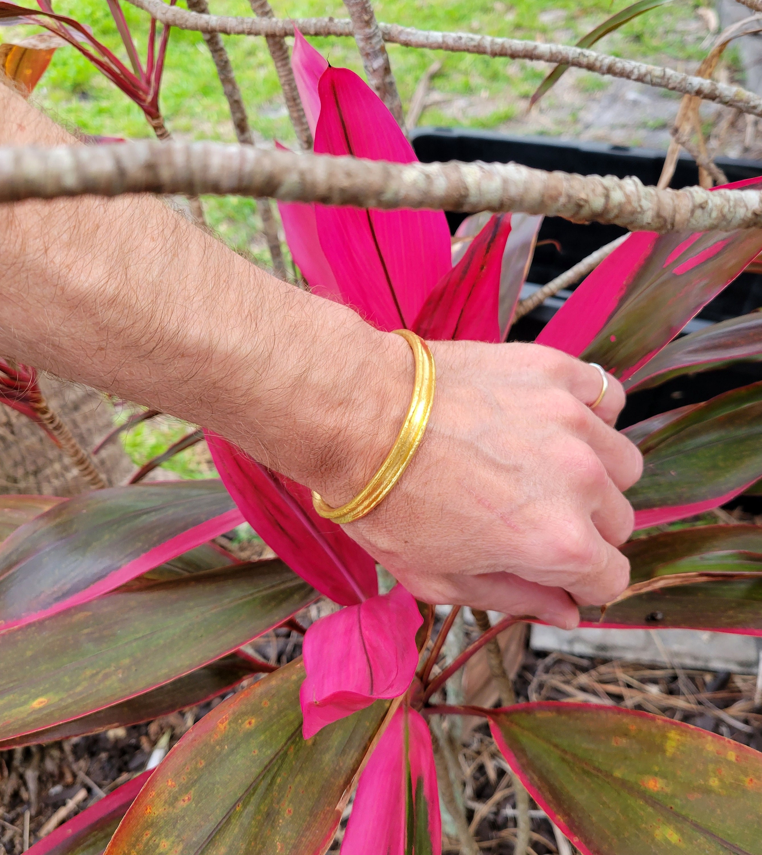 24k Gold Cuff- 24k Gold Bracelet - Gold Bangle - Recycled 24k Gold Cuff- 24k Gold Bracelet - Gold Bangle - Recycled