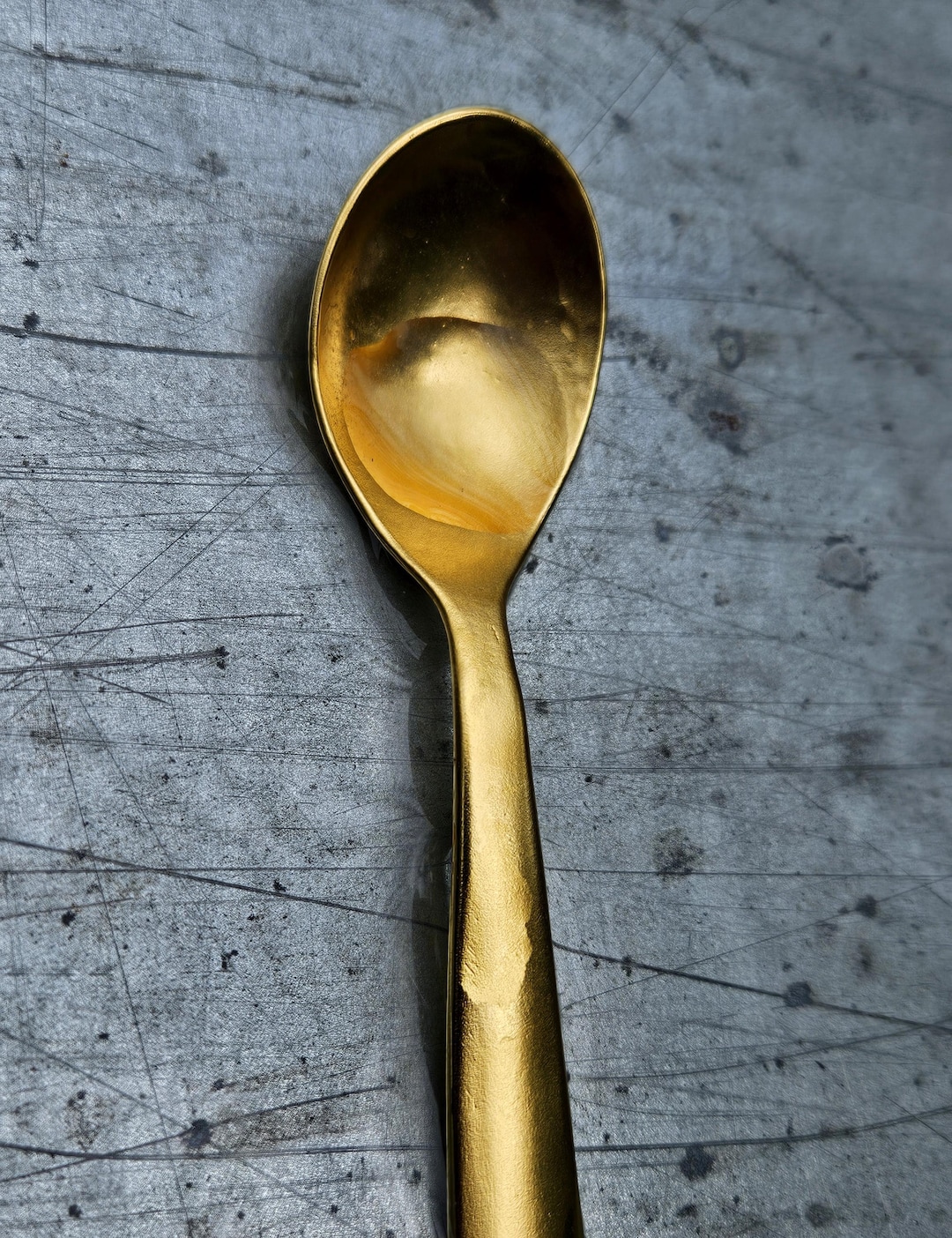 Gold Spoon - 24k Gold Spoon - Solid Gold Spoon - Gold Spoon - Golden ...
