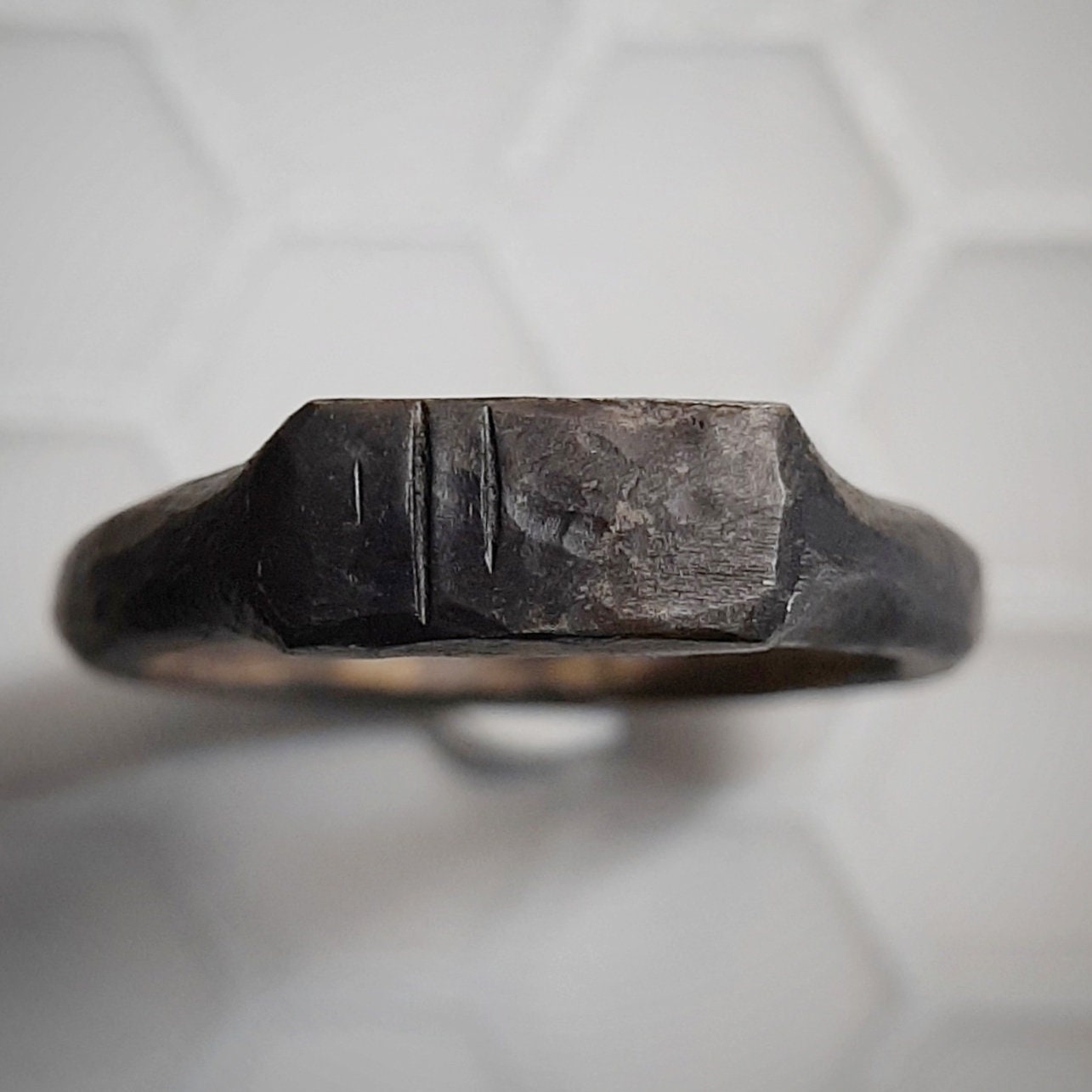 Shipwreck Ring Gold Antique Ring Black Gold Ring | Etsy