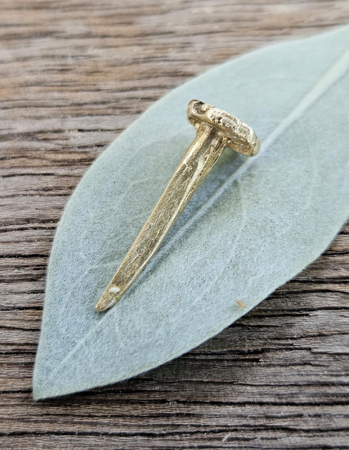 Gold Tack - Gold Gift - Solid Gold Nail - Recycled Gold - Gold Art - Etsy