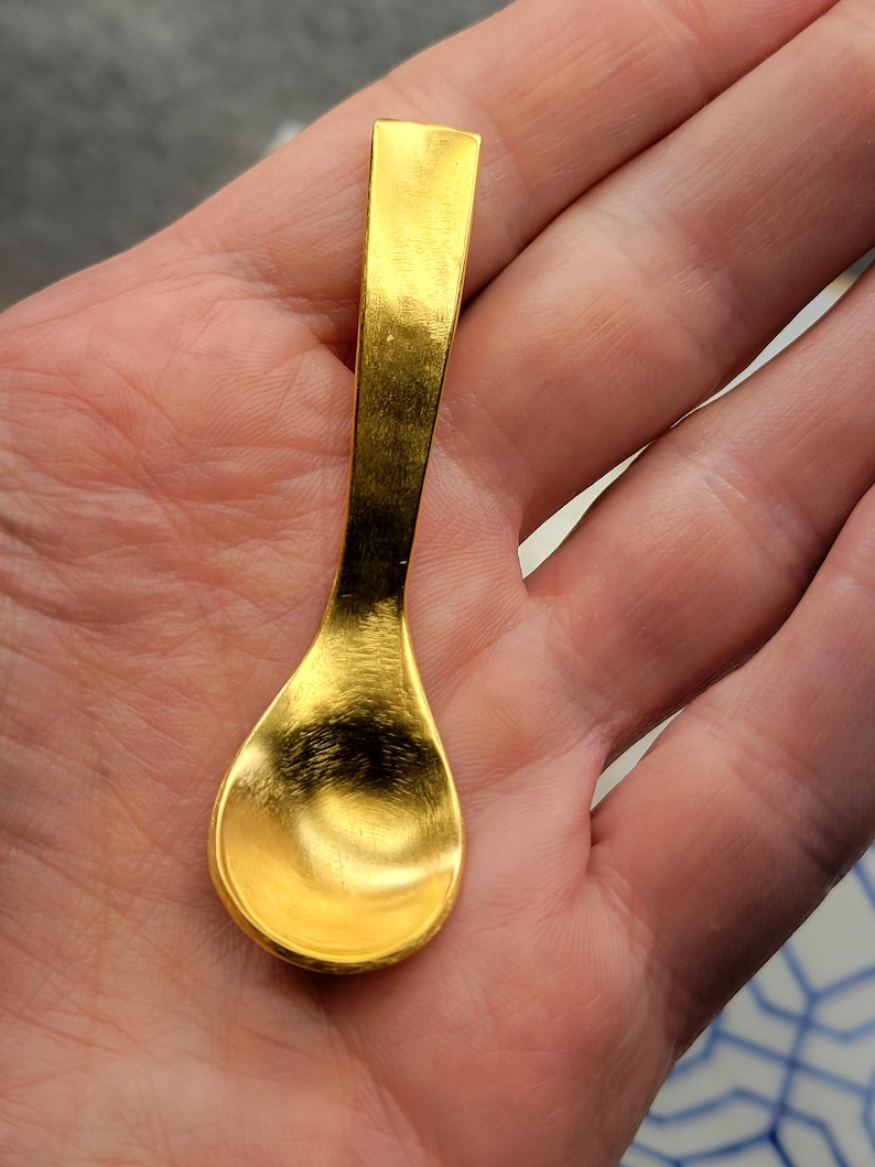 Gold Spoon 22k Gold Spoon 23k Gold Spoon 24k Gold Spoon - Etsy