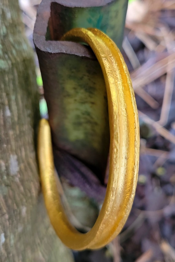 24k Gold Cuff 24k Gold Bracelet Gold Bangle Recycled Gold | Etsy
