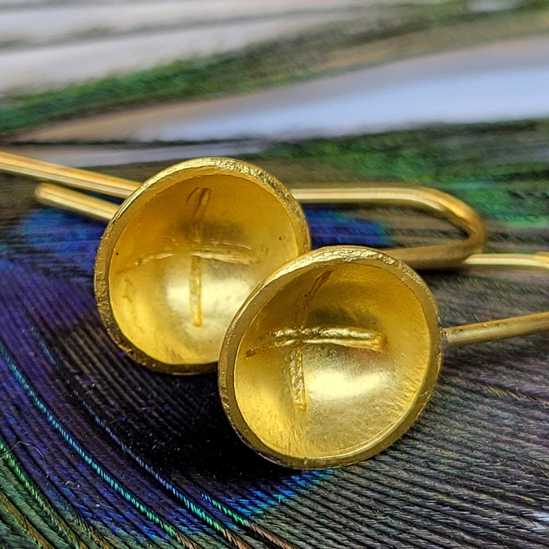 24k Gold Earrings - Etsy