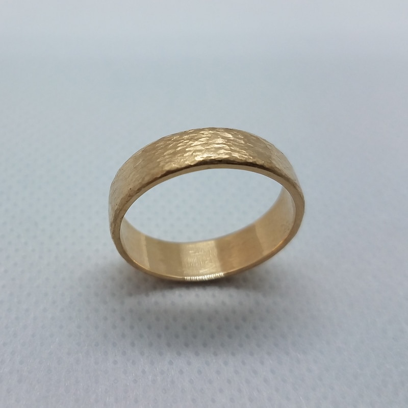 Rustic Gold Rings - Etsy