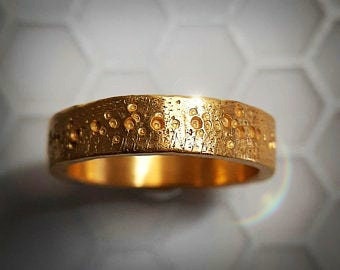 24k Gold Band 24k Gold Wedding Band Recycled Gold Ring | Etsy