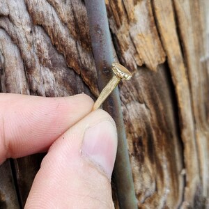 Gold Tack - Gold Gift - Solid Gold Nail - Recycled Gold - Gold Art - Etsy