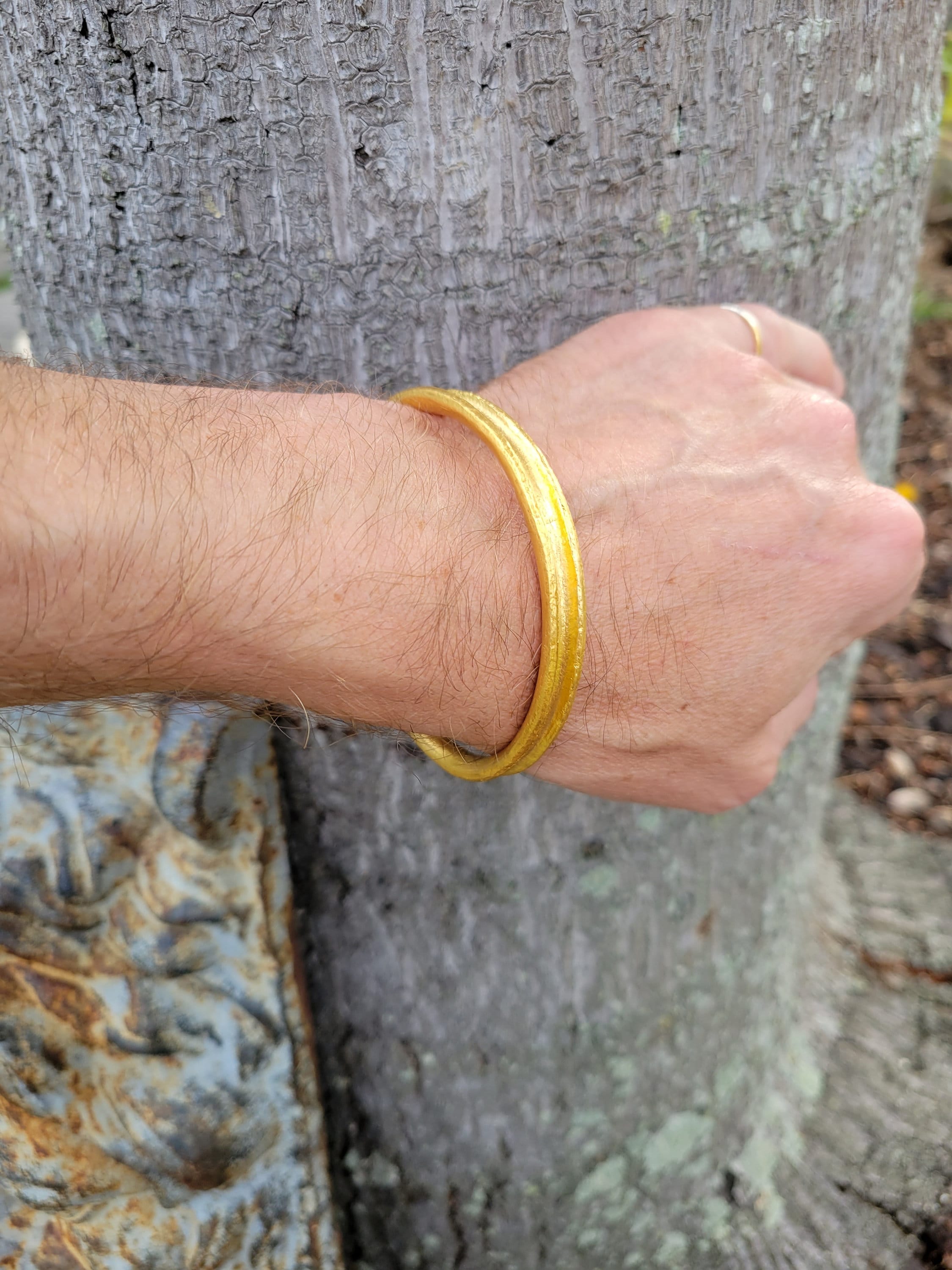 24k Gold Cuff- 24k Gold Bracelet - Gold Bangle - Recycled 24k Gold Cuff- 24k Gold Bracelet - Gold Bangle - Recycled