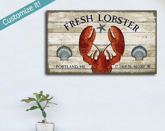 Lobster Lobster Gift Lobster Sign Lobster Decor Lobster - Etsy