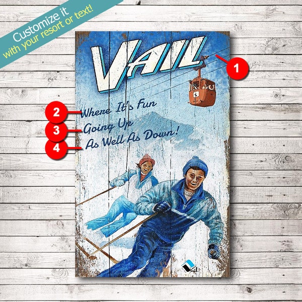 Ski Lodge Custom Signs - Etsy