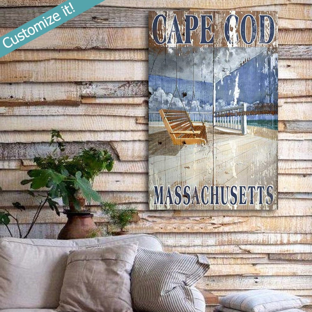 Cape Cod Gift Personalized Beach House Sign, Nautical Decor, Gift for ...