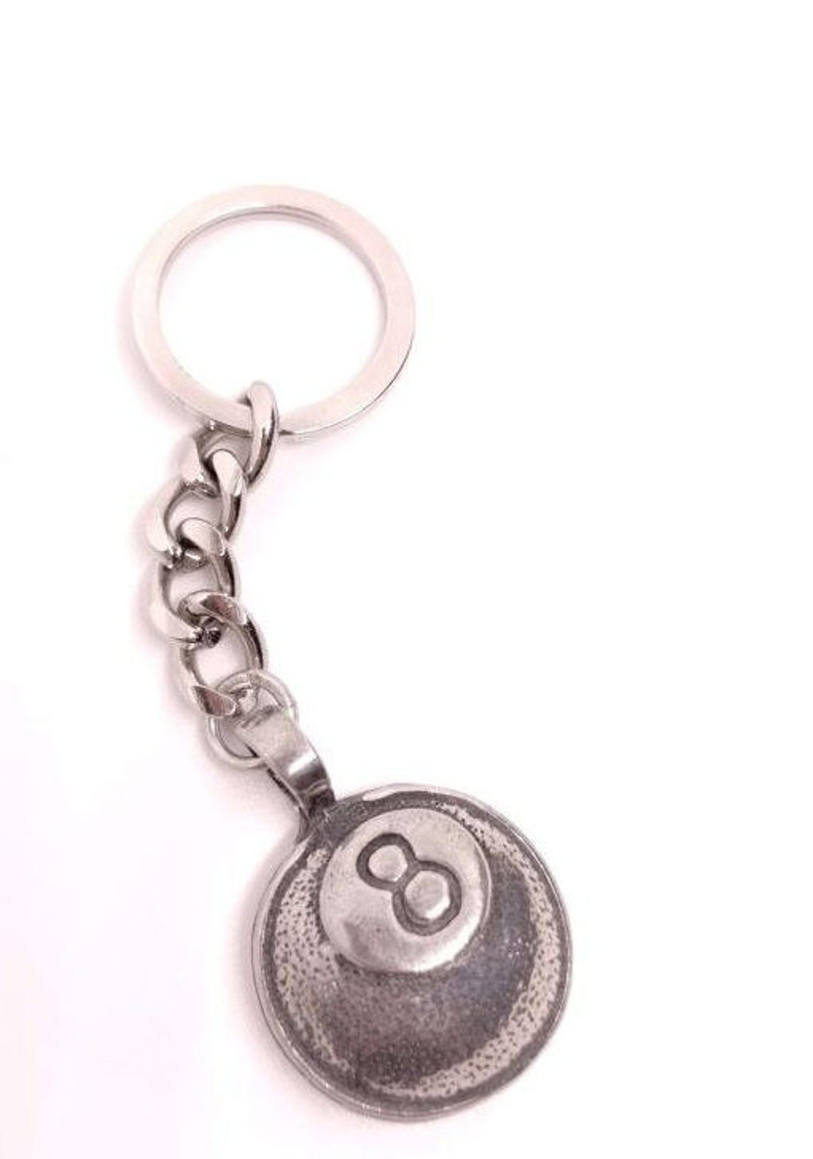 Magic 8 Ball Fine Britannia Pewter Keychain Lead, Cadmium & Nickel Free ...