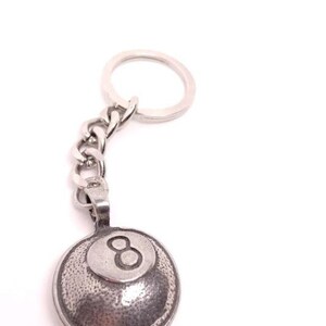 Magic 8 Ball Fine Britannia Pewter Keychain Lead, Cadmium & Nickel Free ...