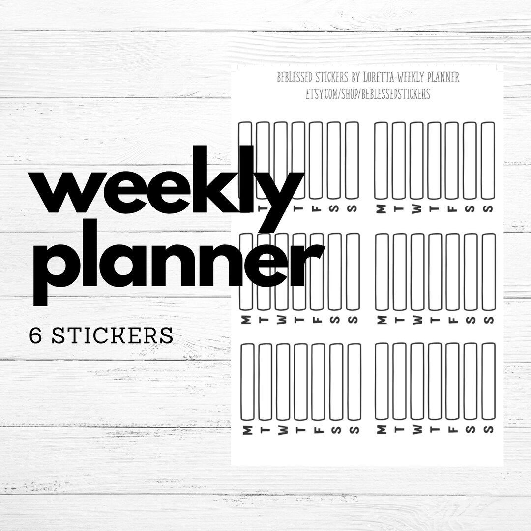 Weekly Chores Weekly Meals Habit Tracking Habits Goals Planner Stickers ...