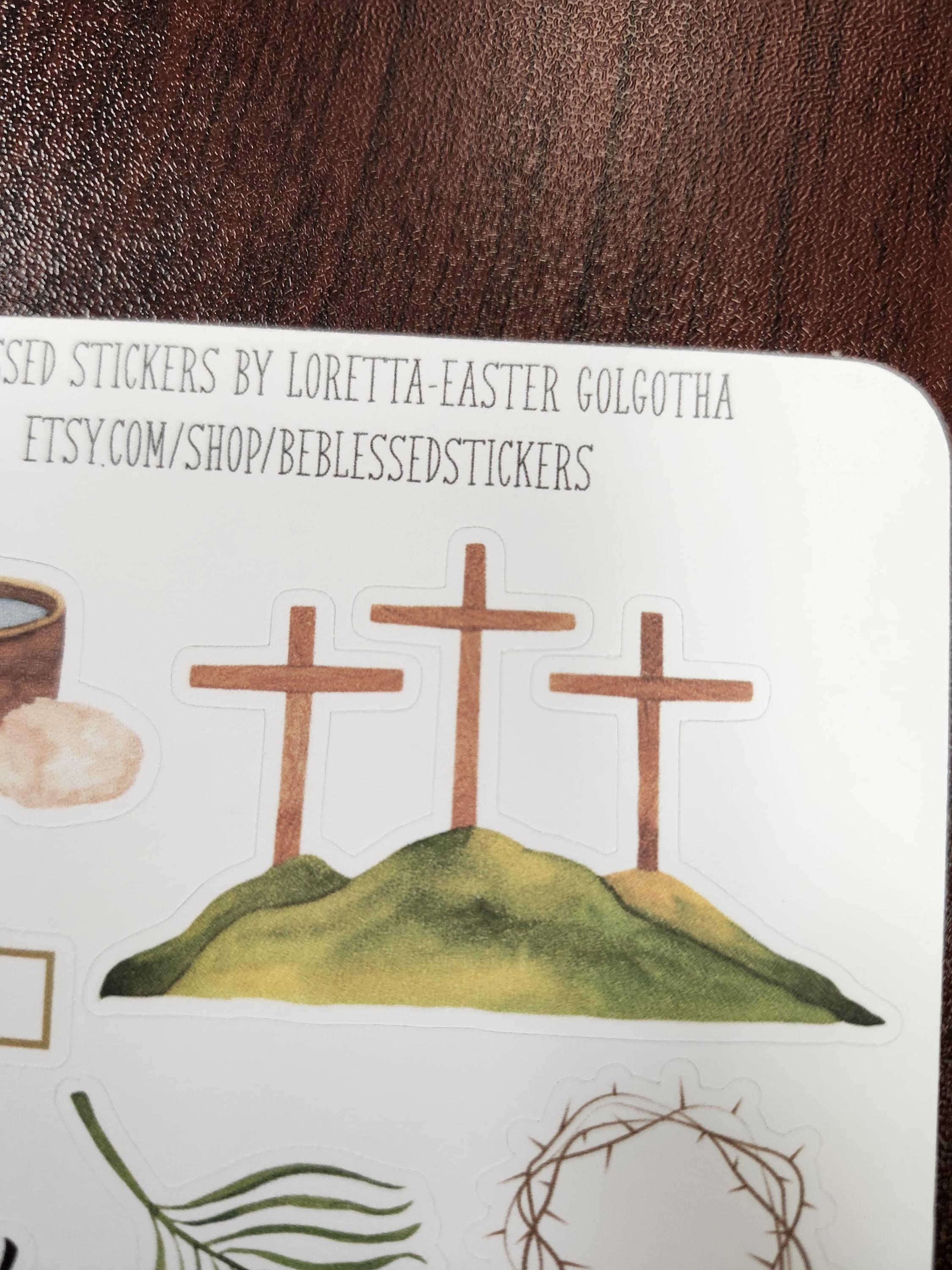 He is Risen Easter Stickers: Christian Planner Stickers (6x4 Inch) - Etsy