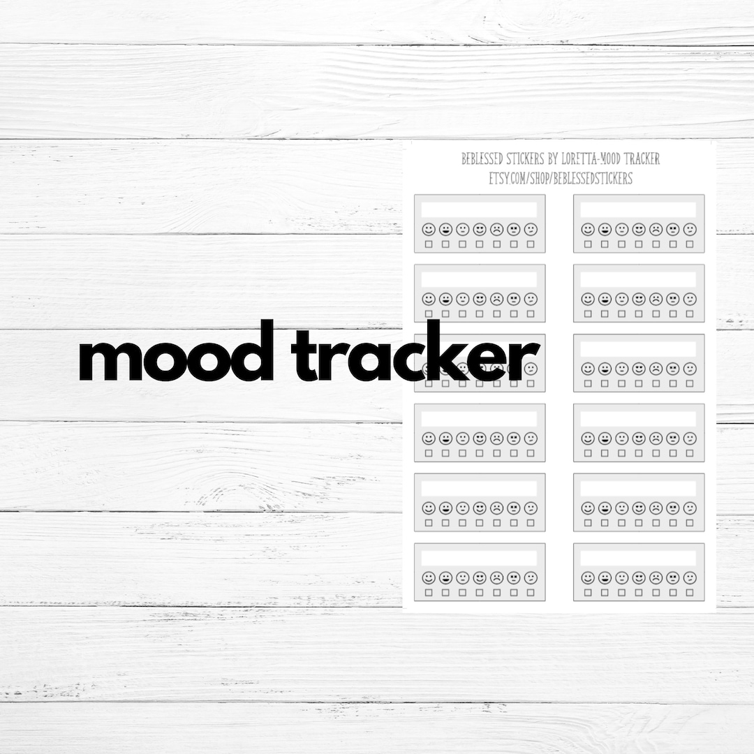 Mood Habit Tracker Stickers Mood Stickers Habit Tracker Stickers Daily ...