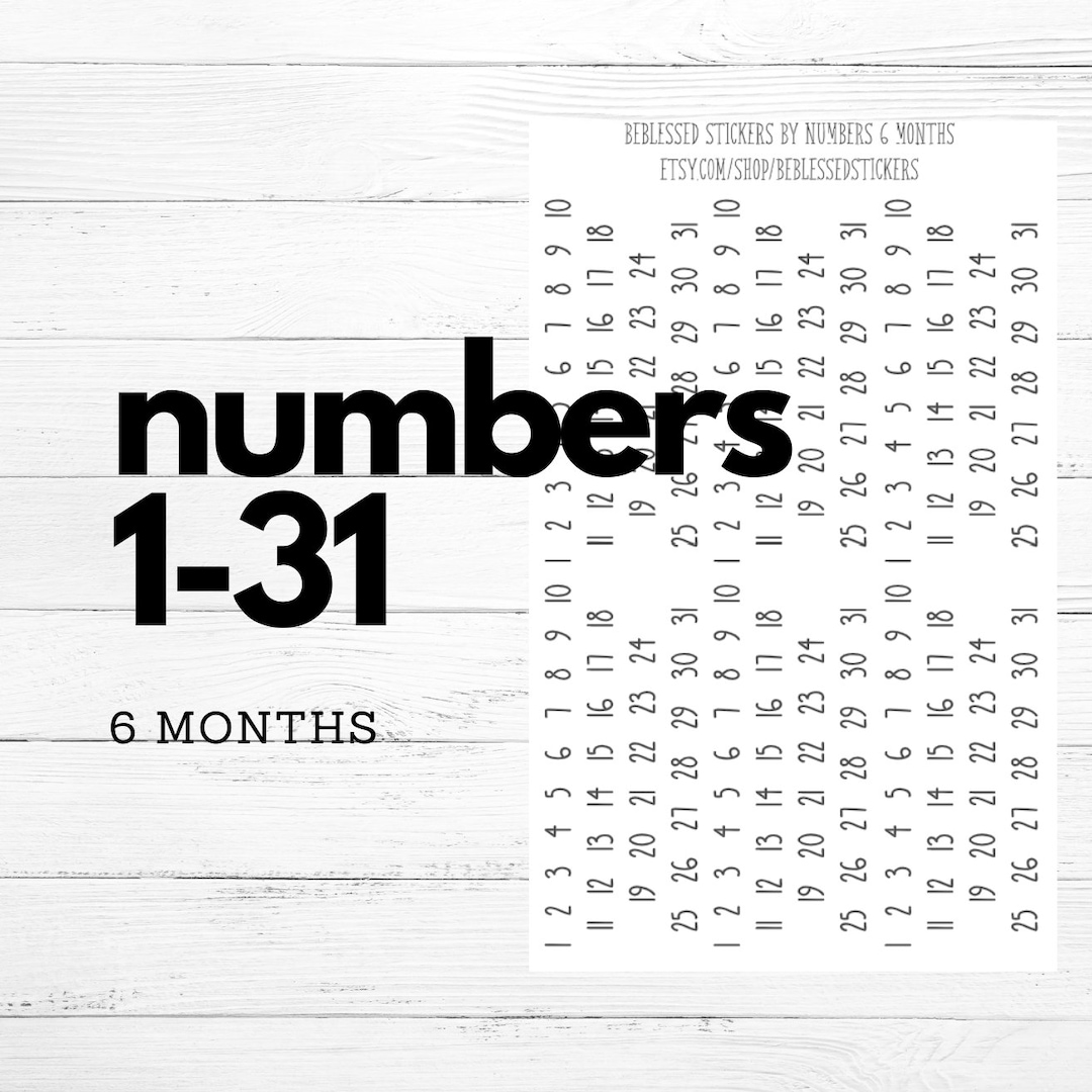 Numbers, Redating, Planner Stickers, Planner, Planning, HP, Happy ...