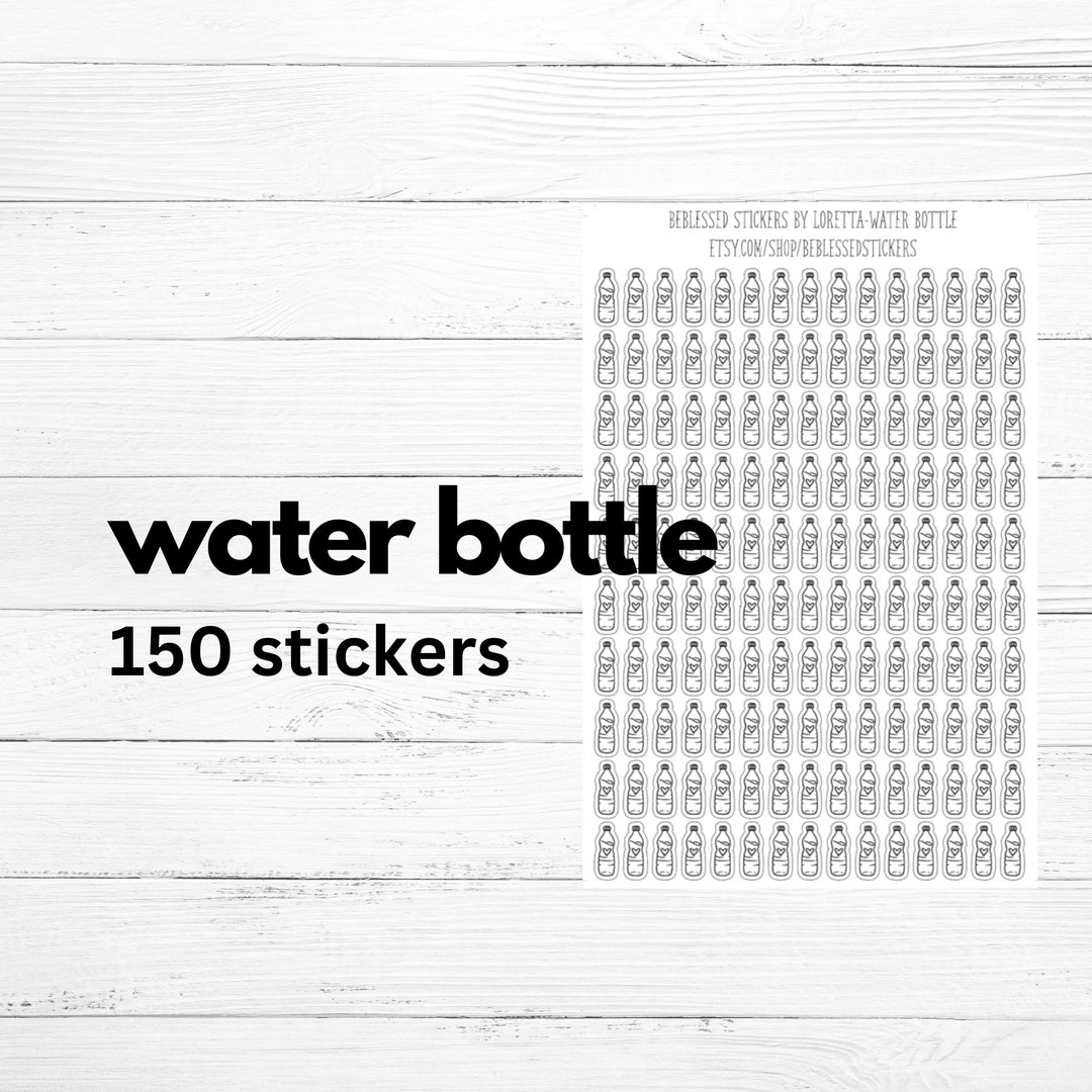 Water Bottle Tracker Icon Stickers Water Stickers Hydrate Stickers ...