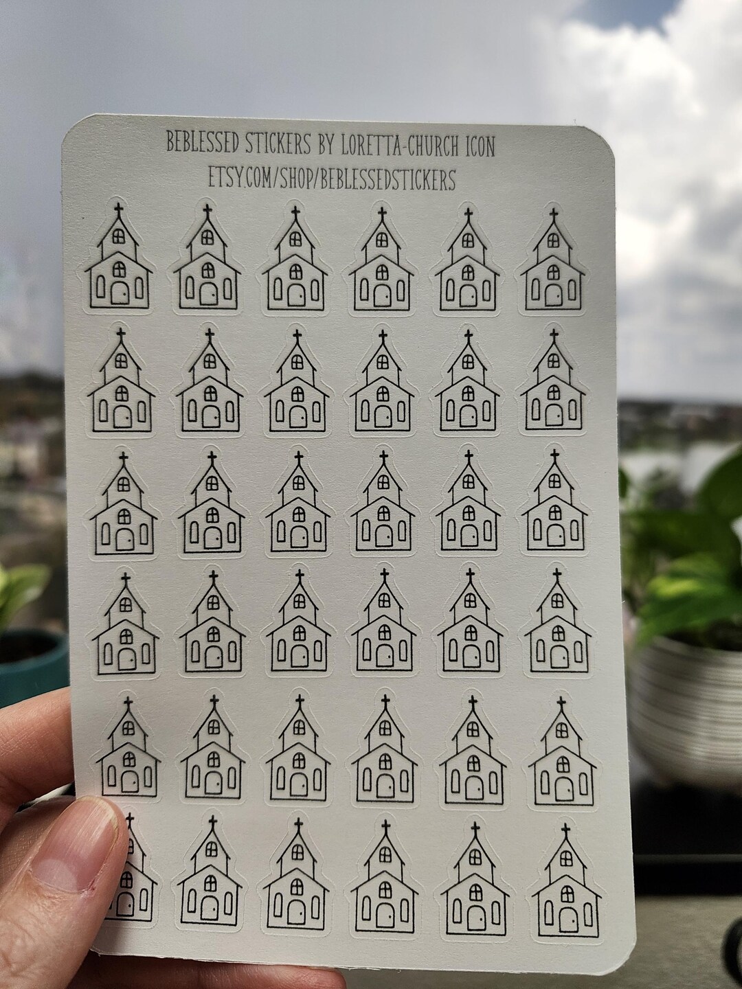 Church Icon Planner Stickers - Christian Worship Stickers - Etsy