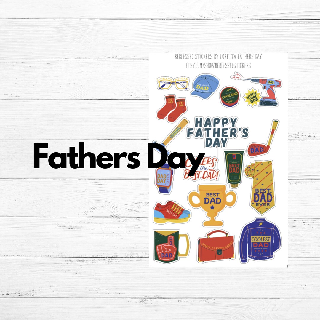Father's Day Stickers Dad Stickers Daddy Stickers Fatherhood Stickers ...