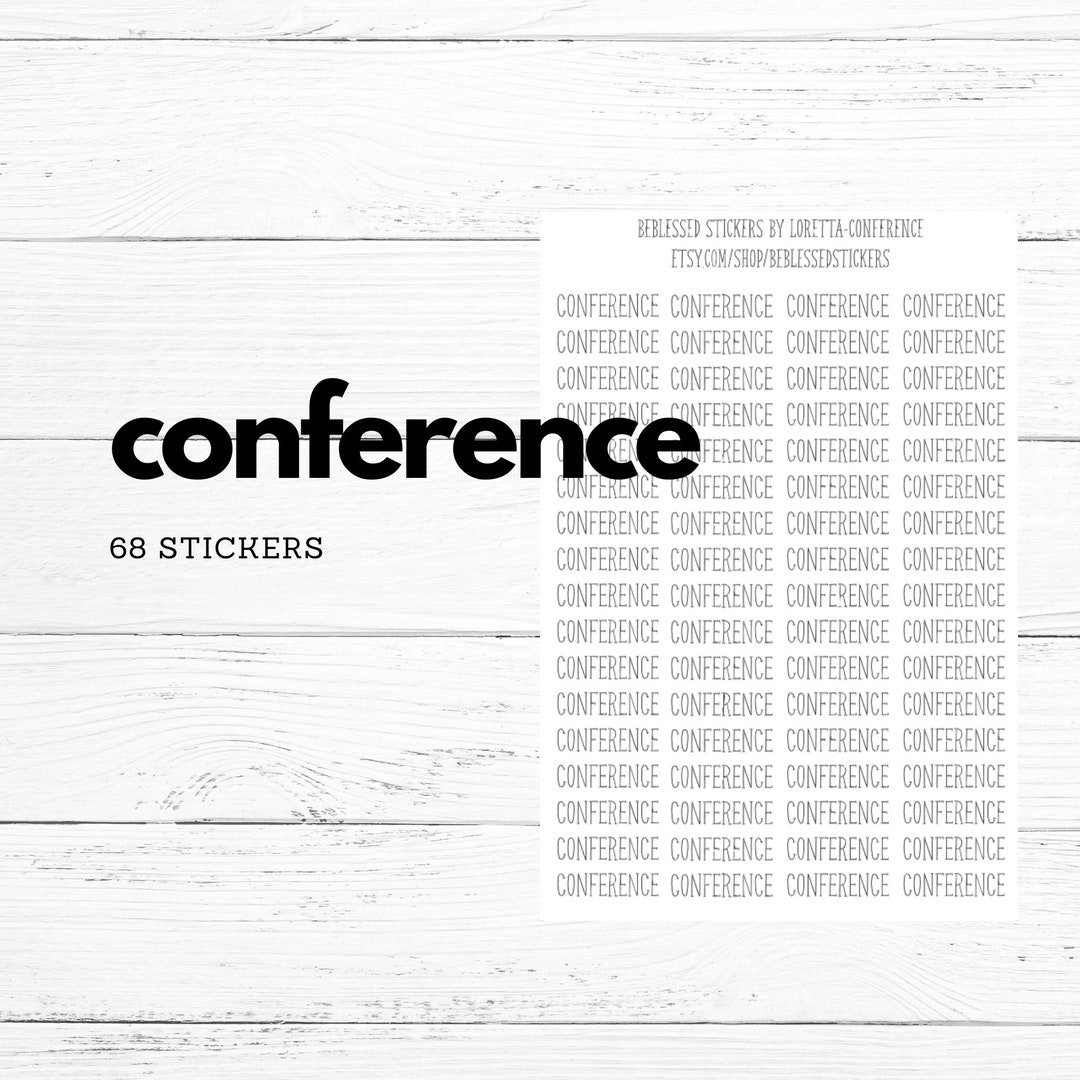 Conference Planner Sticker Conference Sticker Word Sticker Conference ...