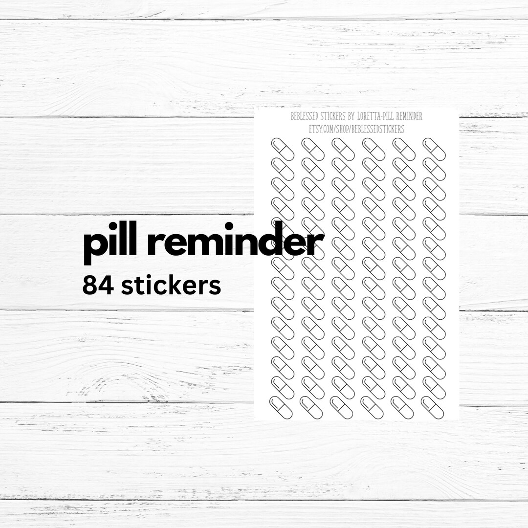 Pill Reminder Stickers Medication Planner Stickers Medical Stickers for ...