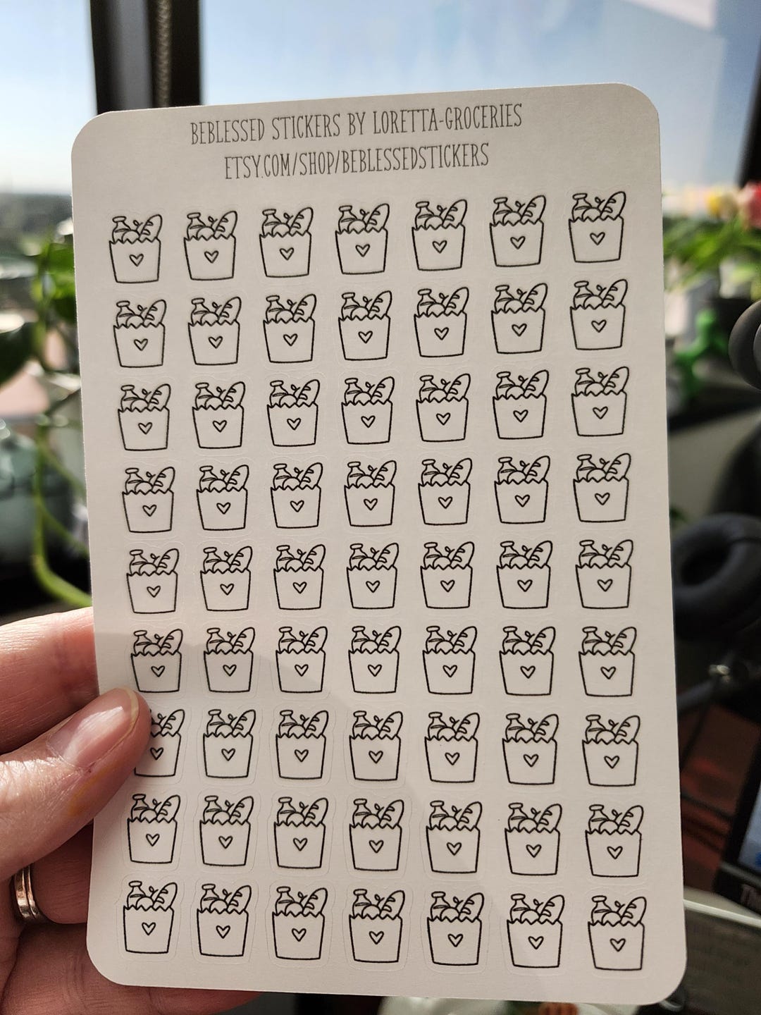 Grocery Shopping Stickers: Planner Stickers - Etsy