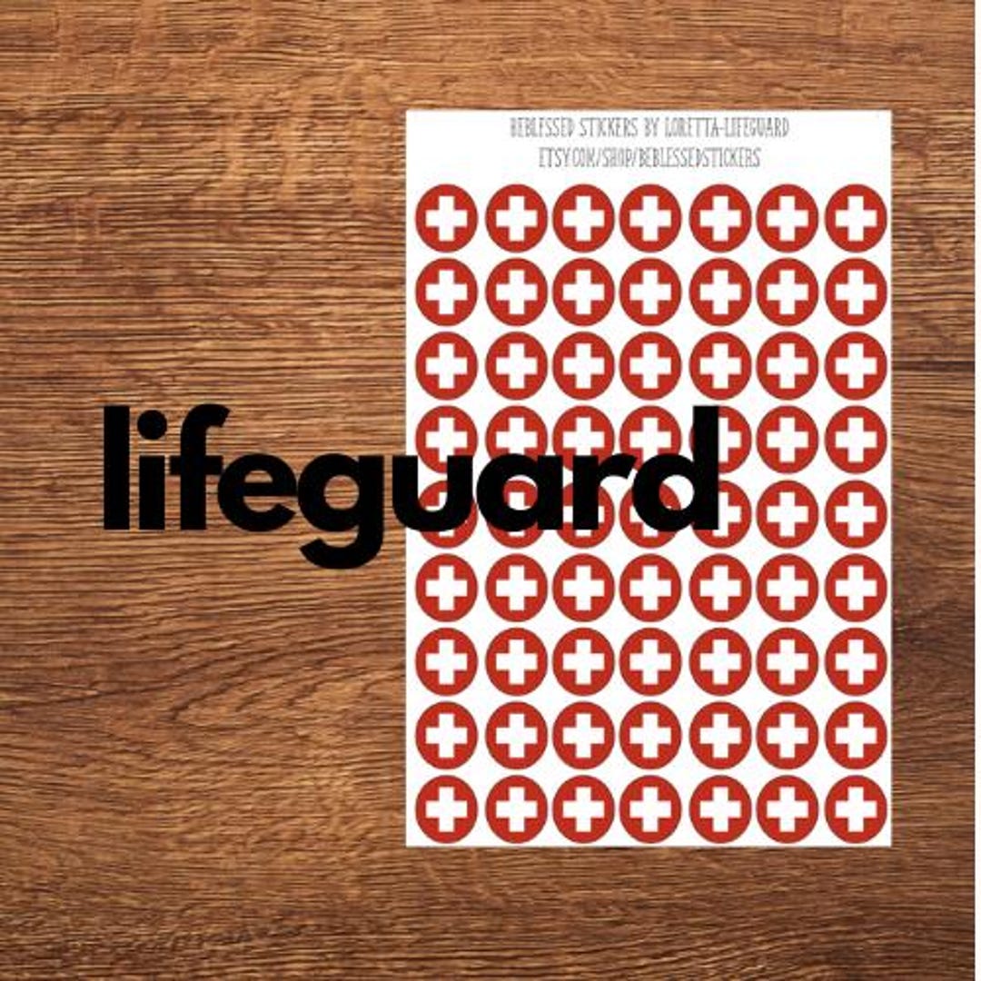 Lifeguard Stickers Swimming Stickers Safety Stickers Water Safety ...