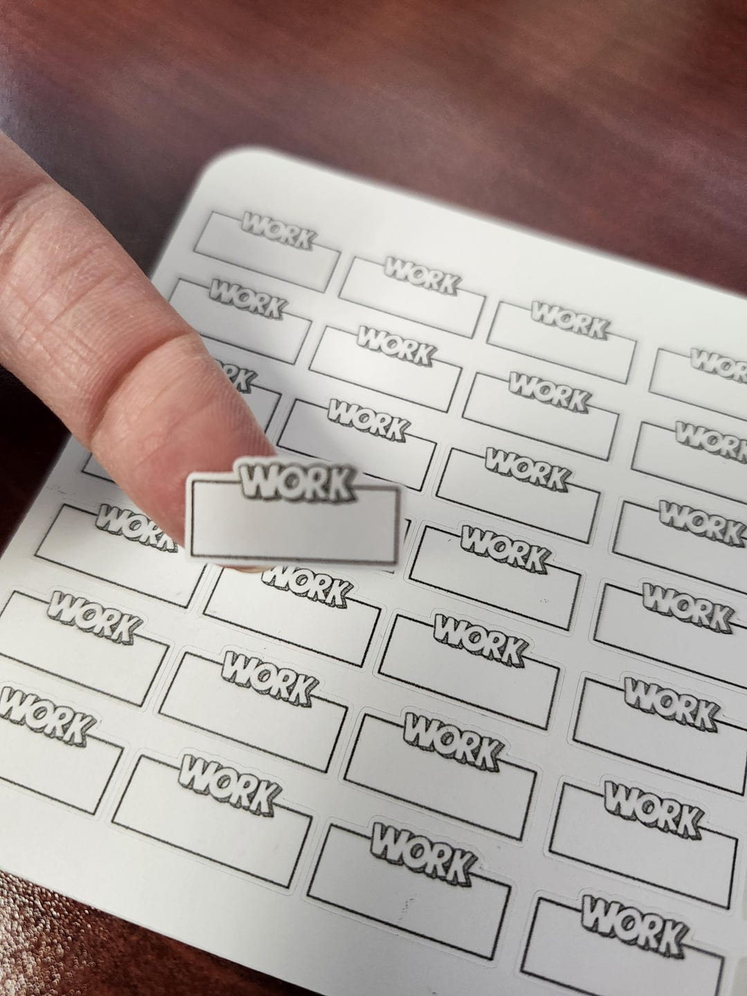 Work Schedule Planner Stickers: 42 Mini Work Boxes - Etsy