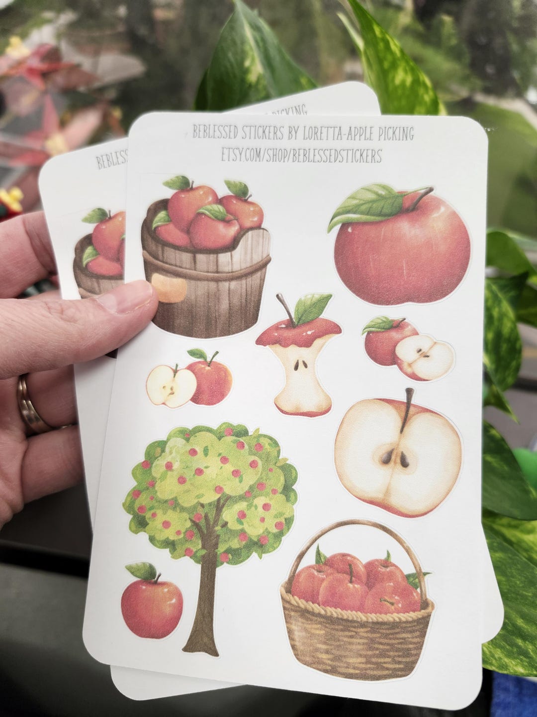 Apple Picking Stickers: Beblessed Stickers - Etsy