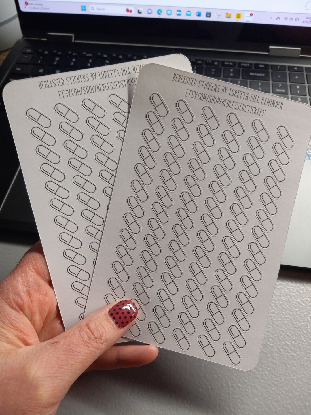 Pill Reminder Stickers: Medication Planner Stickers (84 Ct) - Etsy
