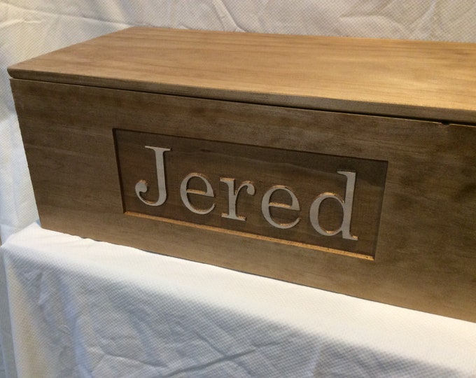 Carved Treasure Box Custom Toy Box Personalized Name - Etsy