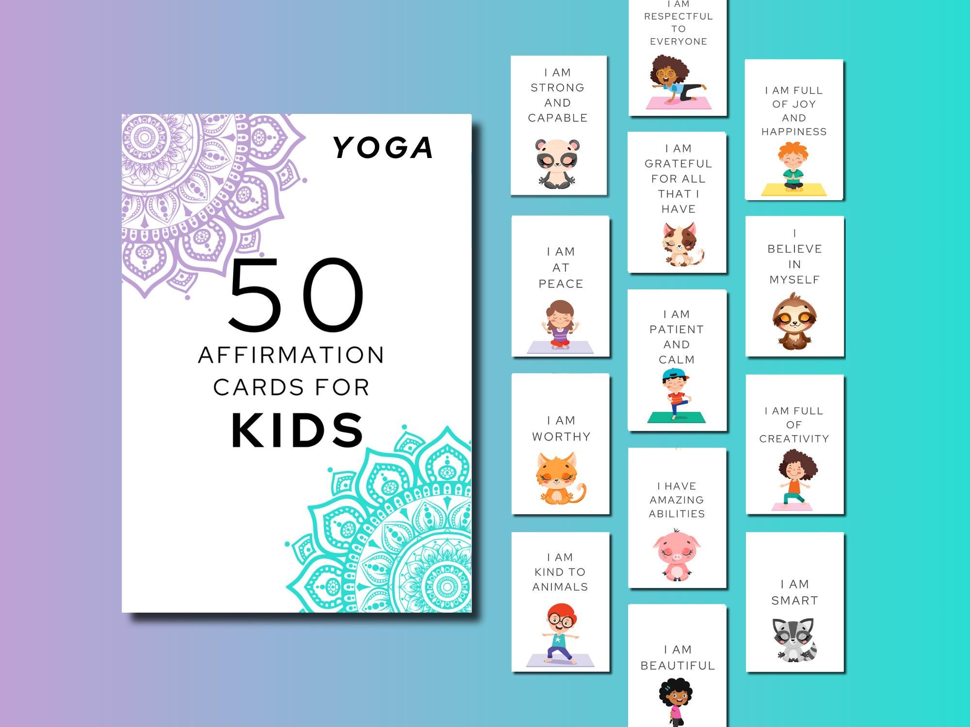 Affirmation Cards for Kids | Motivation, Positive, Self-esteem, Mindset ...