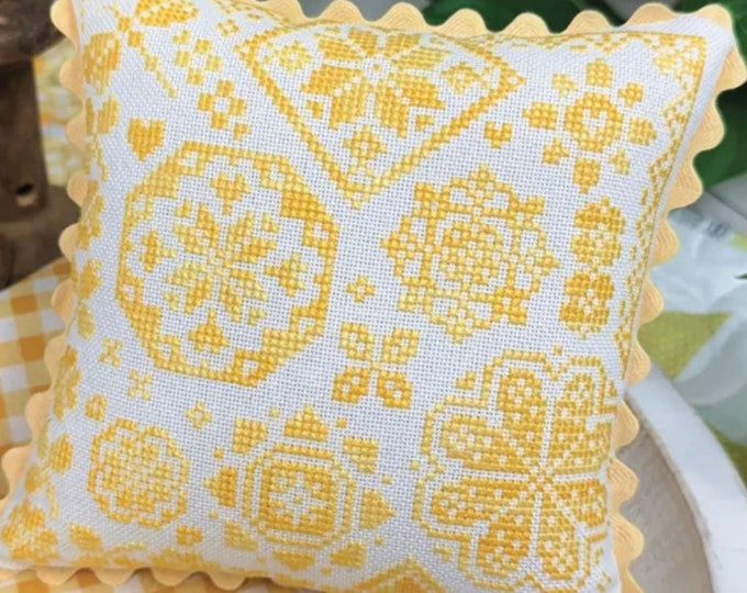 Summer Quaker, Primrose Cottage, Cross Stitch Chart, Cross Stitch ...