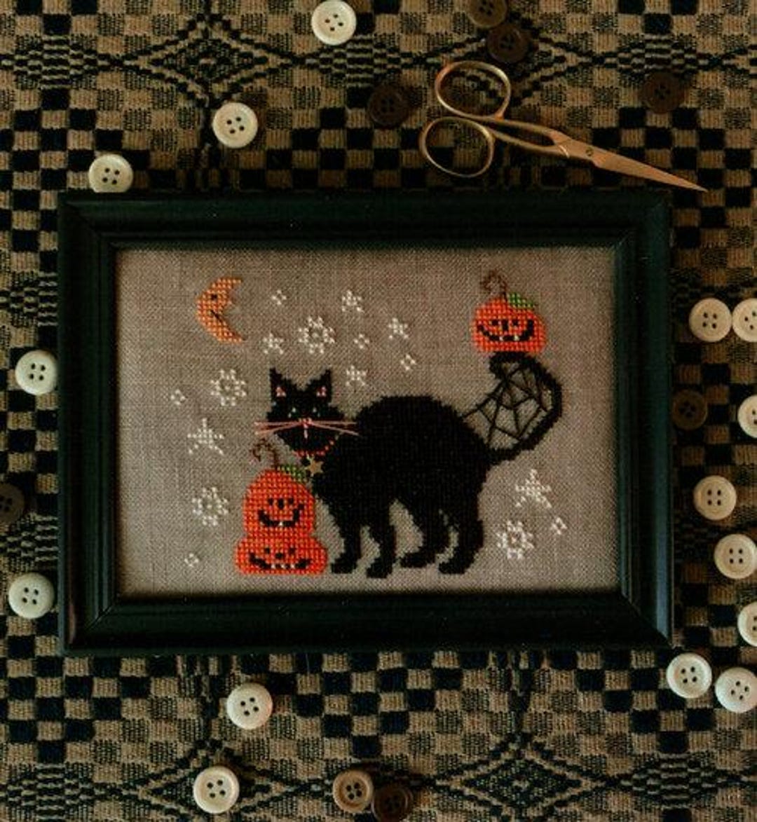 Stitches by Ethel, Three Jacks and Cat, Cross Stitch Chart, Pattern ...