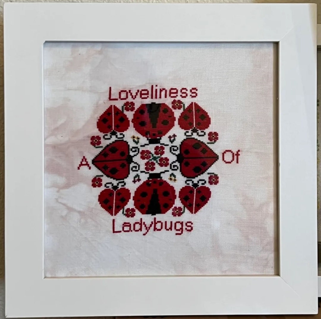 Salty Stitcher Designs, A Loveliness of Ladybugs, Cross Stitch Pattern ...