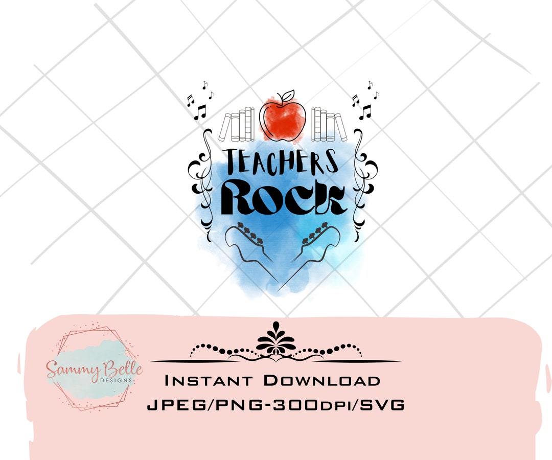 Teacher Instant Download Teacher Appreciation PNG File Music Teacher ...