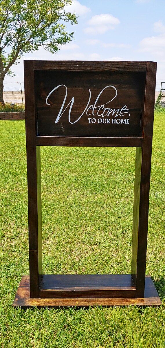 PLANTER WELCOME SIGN Garden Garden sign Custom Gift | Etsy