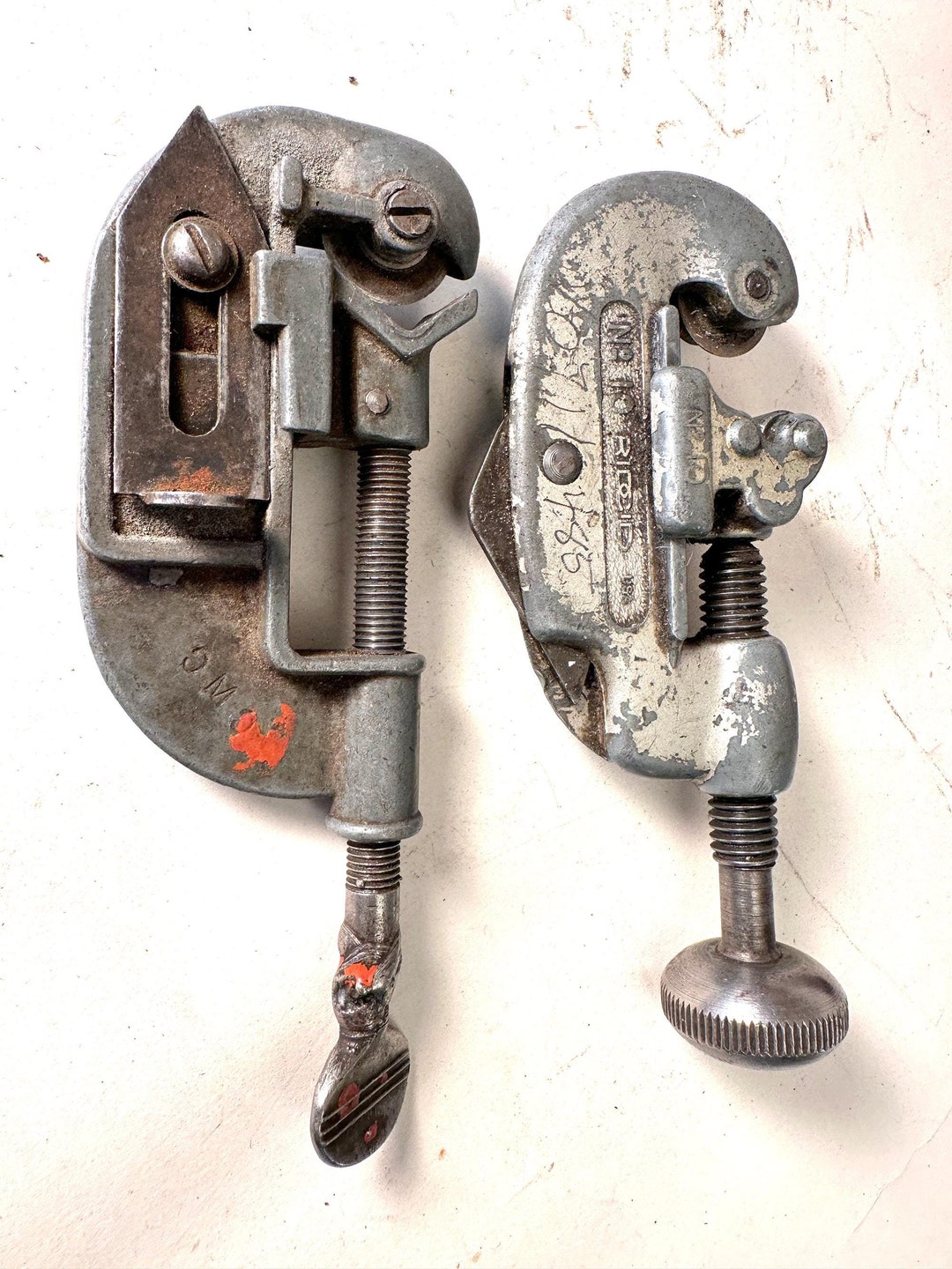 Vintage 1950s Two Pipe or Tube Cutters General CMC | Ridgid No 10 Made ...